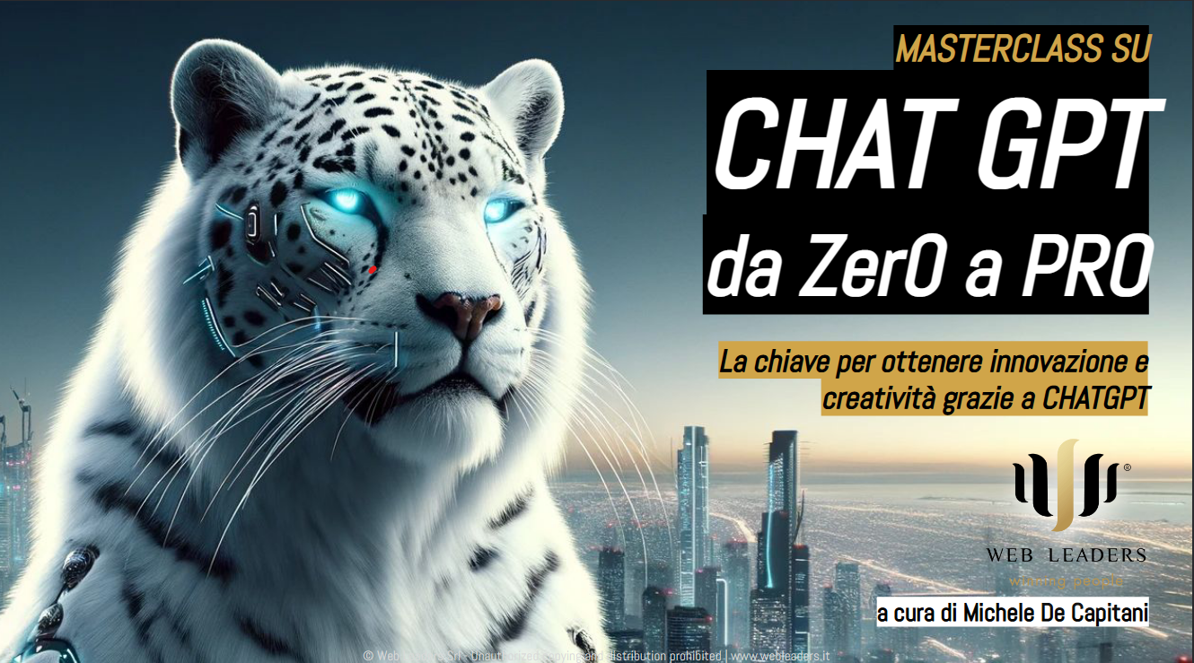 Masterclass Chat GPT: Da Zero a Pro - Web Leaders